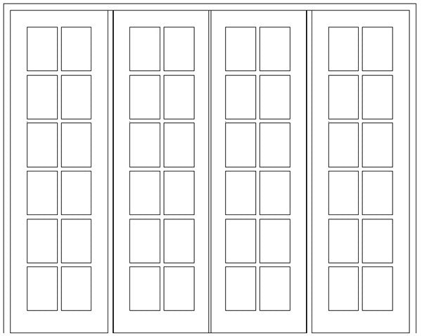 6/12/6 Small Pane Entrance Unit Frame Fixed Cottage Door – Doors Direct