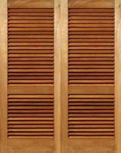 Pair of Louvre Doors 1613W x 2032H | Exterior Doors | Double Doors