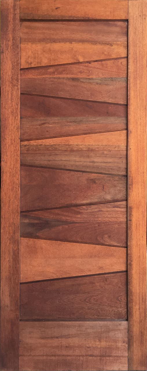 Slanted 42mm Slatted door | Exterior Doors | Exterior Meranti Doors