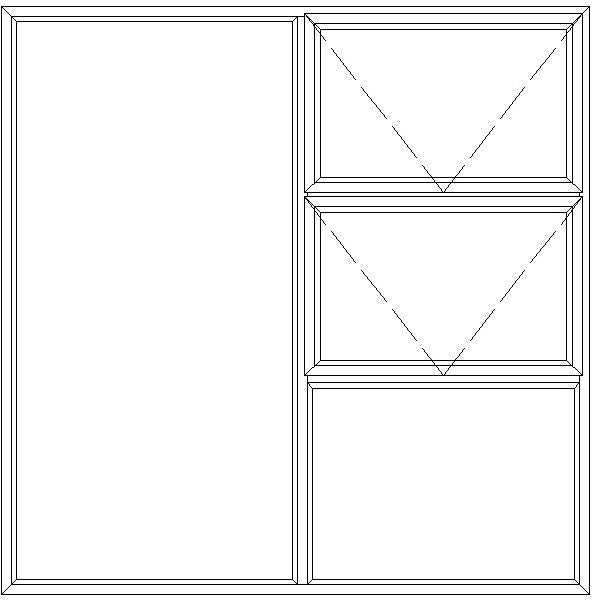 PTT1818 Aluminium Top Hung Window