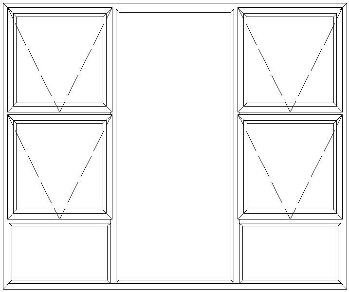 P4TT1815E 1800W X 1500H Eco Aluminium Window | Doors Direct