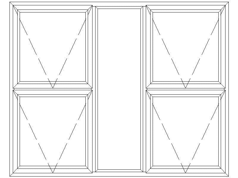 P4TT1512 Aluminium Top Hung Window