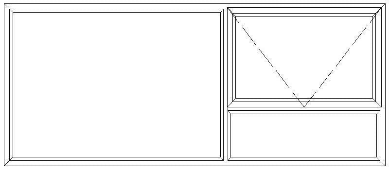 PT219 Aluminium Top Hung Window Right Hand – Doors Direct