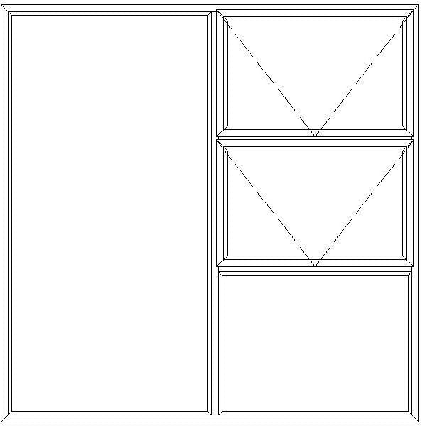 PTT1818 Aluminium Top Hung Window