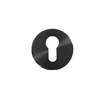 QS4403 Black Cylinder Escutcheon | Matte Black Stainless Steel Keyhole ...