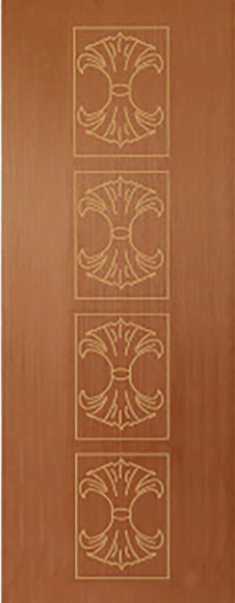 Ruby-Engraved Okoume Veneer Door - 813 x 2032 | Stylish Interior Door