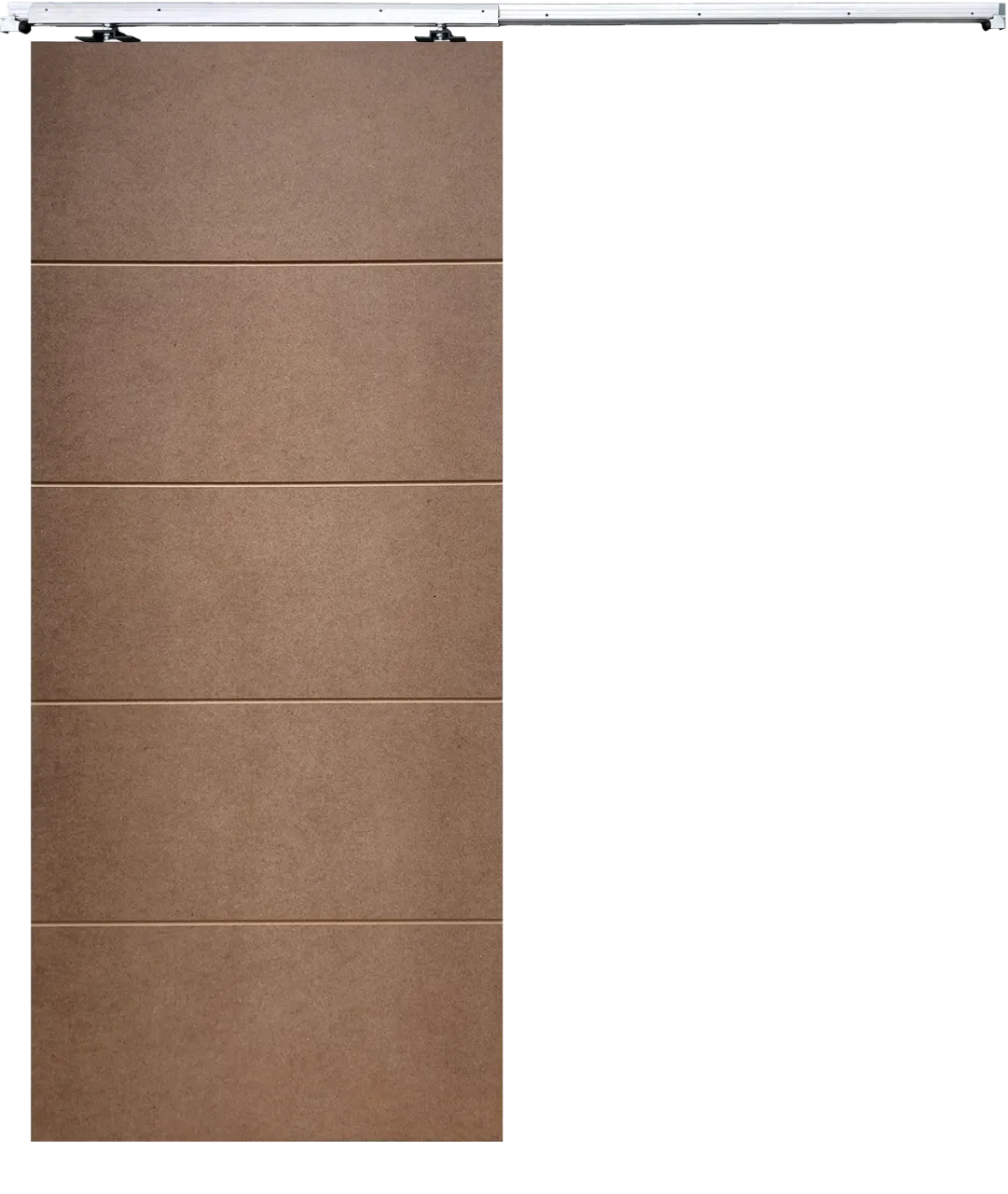 Light Duty 5-Panel MDF Sliding Door with Poltava Gear – 900mm x 2040mm ...